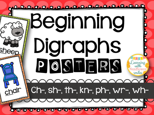 Beginning Digraph Posters | Teaching Resources