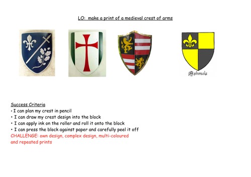 Coat of Arms/Crest Printing | Teaching Resources