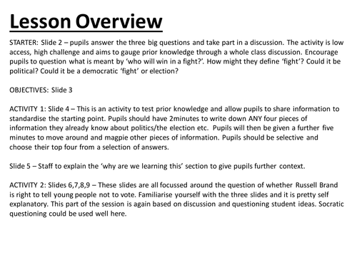 General Election 2017 | Teaching Resources