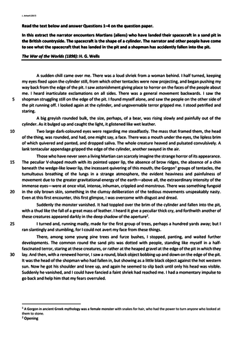 19th Century Extract with QUESTIONS & FULL INDICATIVE MARK SCHEME ...