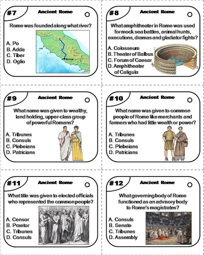 Ancient Rome Task Cards | Teaching Resources