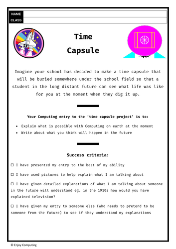 Time Capsule | Teaching Resources