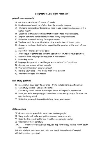 Quick and easy way to give feedback on GCSE and A level exams in ...