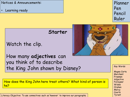 King John | Teaching Resources