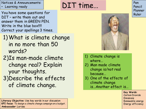 Climate Change Campaign lesson | Teaching Resources