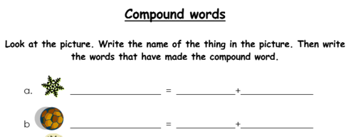Compound word powerpoint and worksheet | Teaching Resources