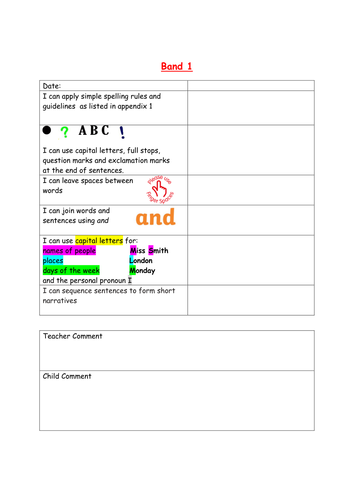 Year 1 Expected writing grid | Teaching Resources Year 1 Expected writing grid | Teaching Resources