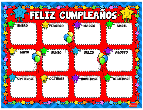 SPANISH Classroom Decoration Star Birthday Posters and Certificates ...