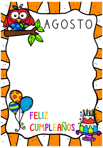 Spanish Classroom Decoration Birthday Month by Month posters | Teaching ...