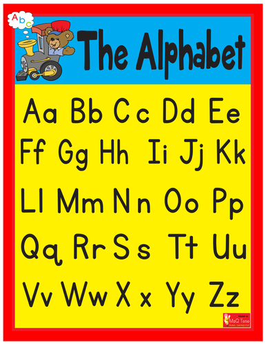 Classroom Decoration Train Alphabet Poster | Teaching Resources