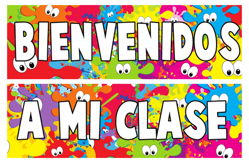 Spanish Welcome Banner BIENVENIDOS Classroom Decoration Border ...