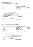 Conjugation of a verb "S'appeler" in the present/ Conjugaison du verbe ...