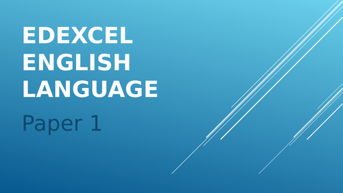 Edexcel English Language GCSE revision and mocks | Teaching Resources