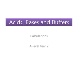 A-Level Acids bases and buffers | Teaching Resources