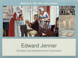 GCSE History of Medicine. 18th 19th Century. Edward Jenner. | Teaching ...