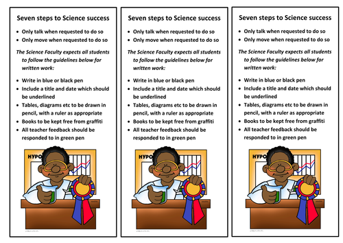 Seven steps to Science success | Teaching Resources