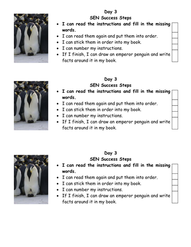 1 week non-fiction literacy planning on emperor penguins and the ...