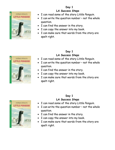 1 week non-fiction literacy planning on emperor penguins and the ...