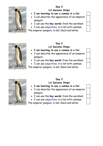 1 week non-fiction literacy planning on emperor penguins and the ...