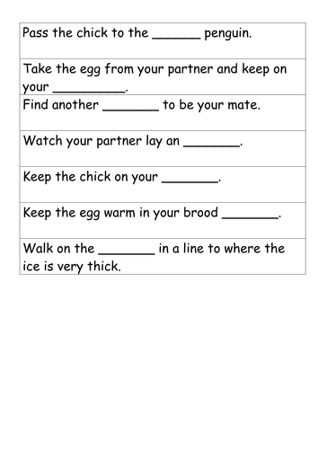 1 week non-fiction literacy planning on emperor penguins and the ...