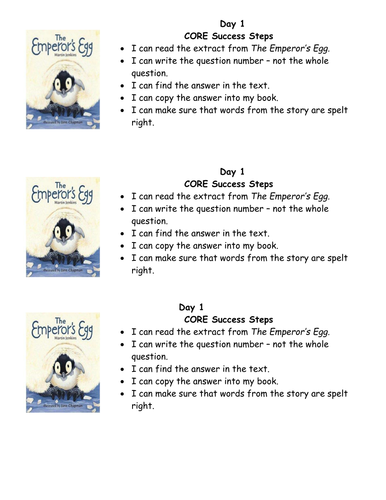 1 week non-fiction literacy planning on emperor penguins and the ...