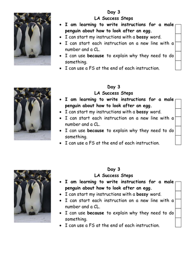 1 week non-fiction literacy planning on emperor penguins and the ...