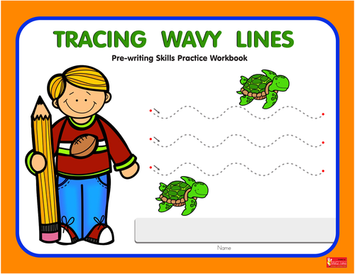 Tracing Wavy Lines Workbook | Teaching Resources