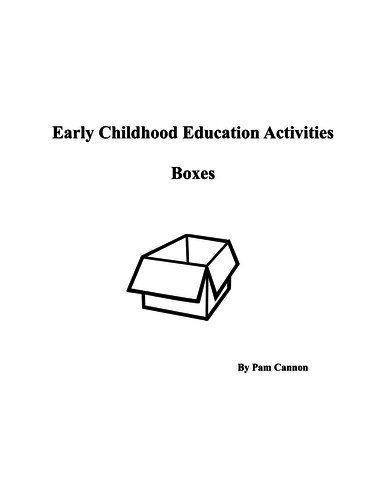 Early Childhood Education Activities - Boxes | Teaching Resources
