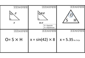 Right-angled triangles: pythagoras & trigonometry card-sort | Teaching ...