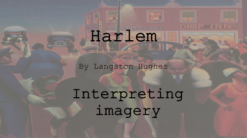 Harlem by Langston Hughes | Teaching Resources