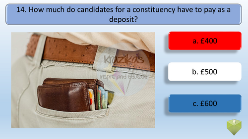 UK Politics Quiz | Teaching Resources