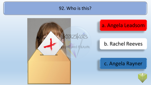UK Politics Quiz | Teaching Resources