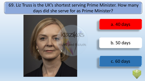 UK Politics Quiz | Teaching Resources