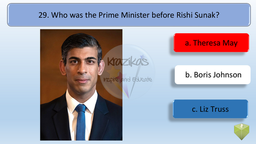 UK Politics Quiz | Teaching Resources