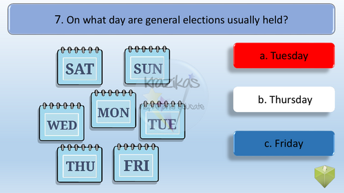 UK Politics Quiz | Teaching Resources