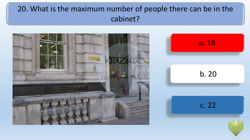 UK Politics Quiz | Teaching Resources