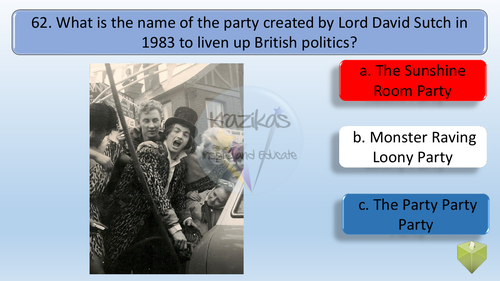 UK Politics Quiz | Teaching Resources