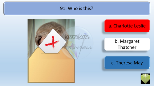 UK Politics Quiz | Teaching Resources