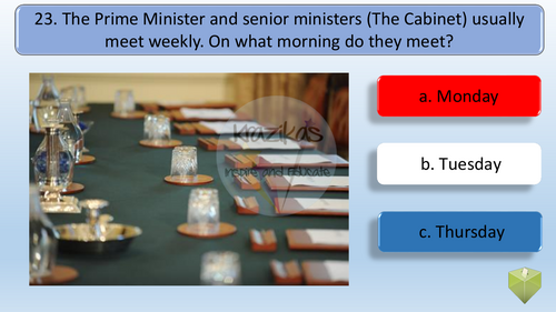 UK Politics Quiz | Teaching Resources