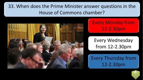 UK Politics Quiz | Teaching Resources