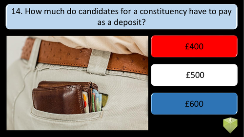 UK Politics Quiz | Teaching Resources