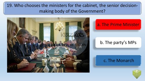 UK Politics Quiz | Teaching Resources