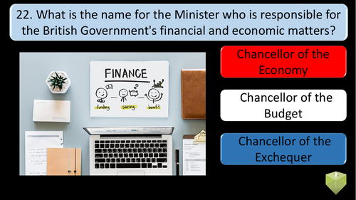 UK Politics Quiz | Teaching Resources
