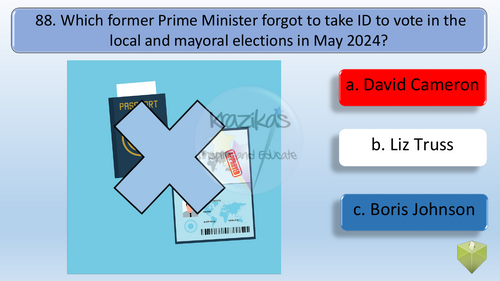 UK Politics Quiz | Teaching Resources