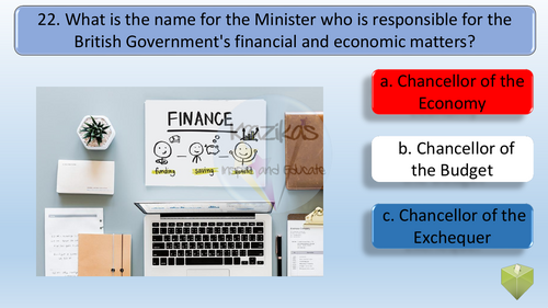 UK Politics Quiz | Teaching Resources