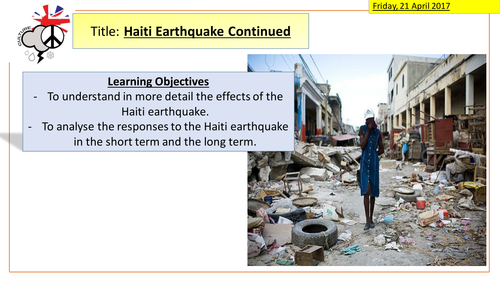 Natural Hazards - Earthquakes (AQA GCSE) (2nd Half) | Teaching Resources