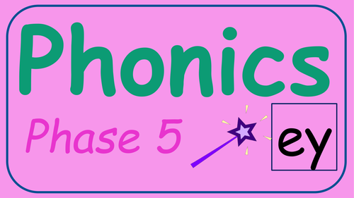 Phonics phase 5 - The 'ey' sound | Teaching Resources