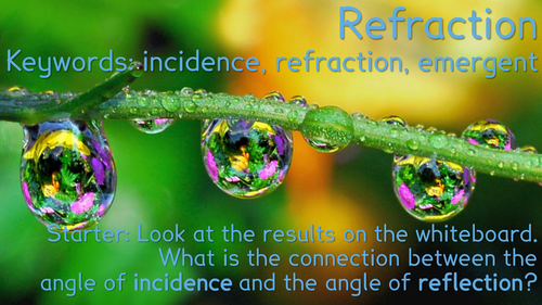 Reflection And Refraction Practical Teaching Resources