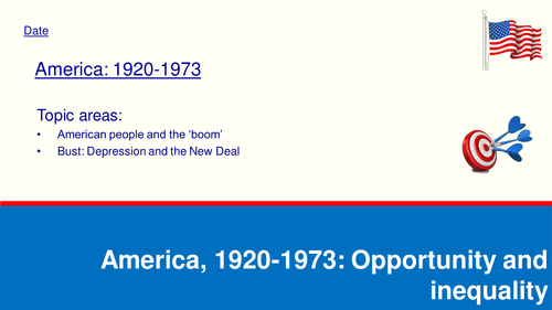 AQA GCSE History - America 1920-73 Revision | Teaching Resources