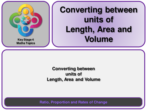 Converting Between Units of Length, Area and Volume KS4 | Teaching ...